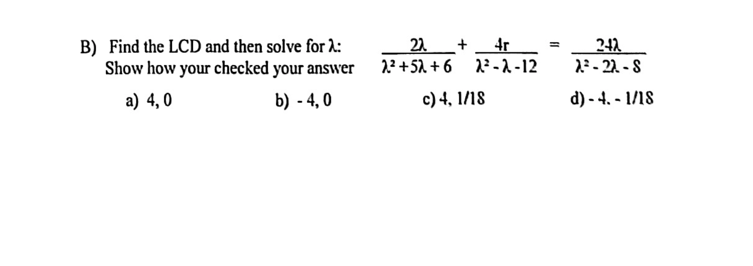 Solved 22 + 41 22 +52 + 6 22-2-12 342 22-2).-8 B) Find the | Chegg.com