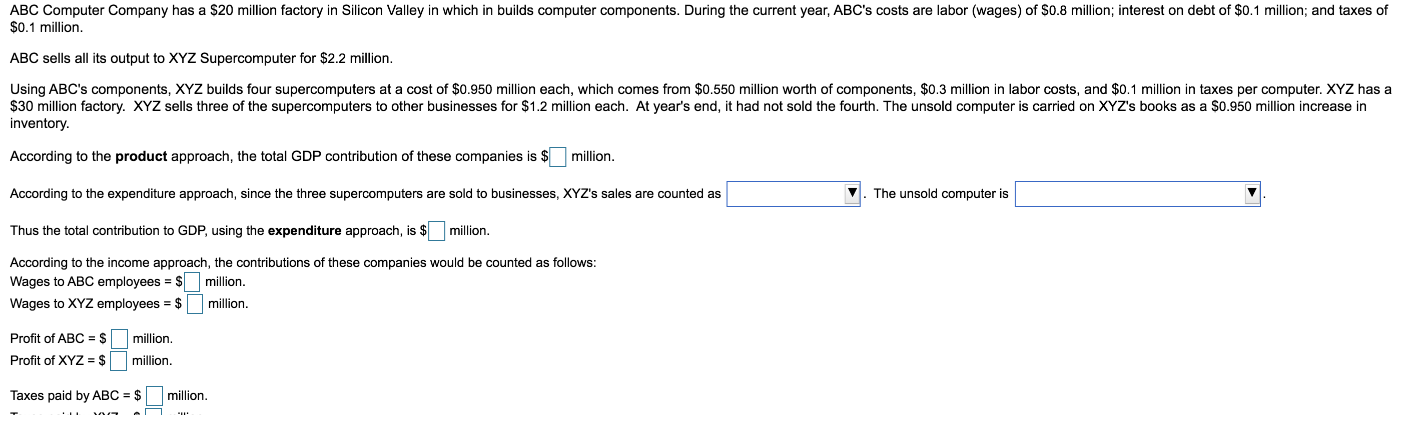 Solved ABC Computer Company has a $20 million factory in | Chegg.com