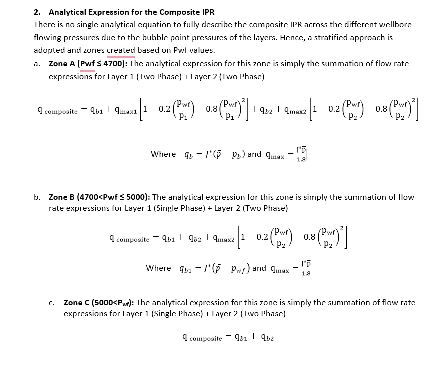 2. Analytical Expression for the Composite IPR There | Chegg.com