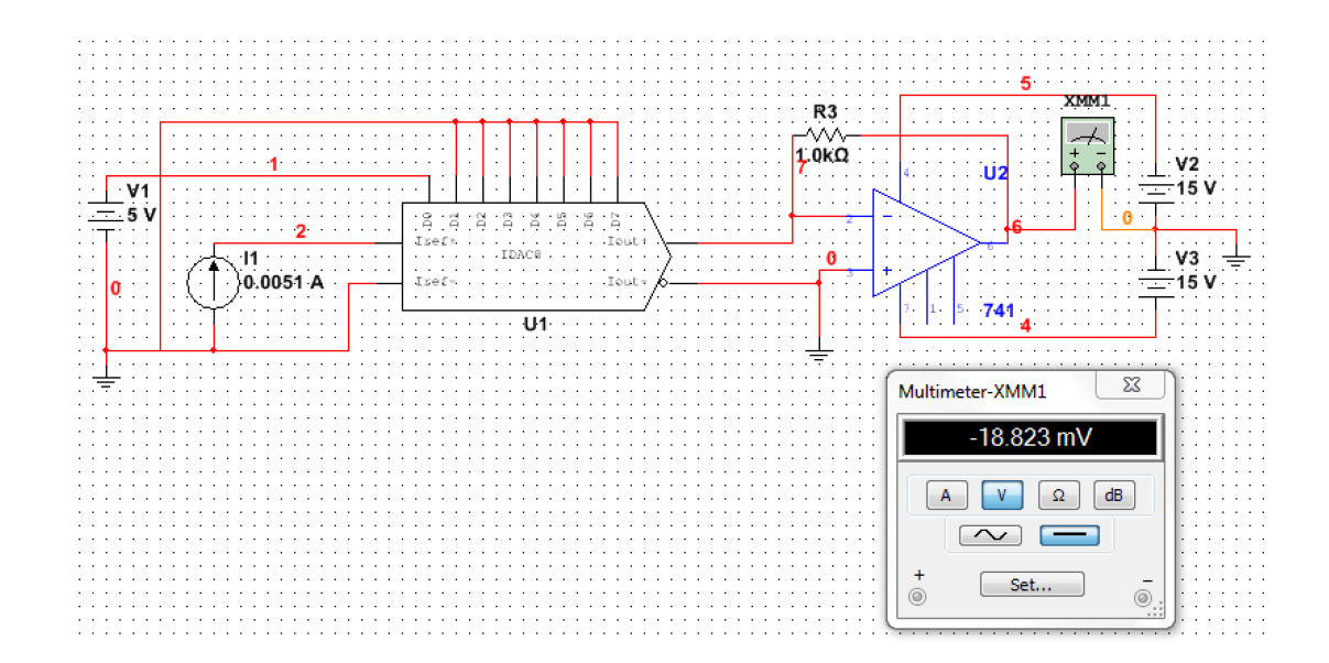 8 Bit Dac Simulation For This Configuration Use A