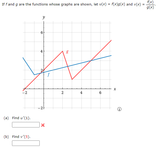 Solved If f and g are the functions whose graphs are shown, | Chegg.com