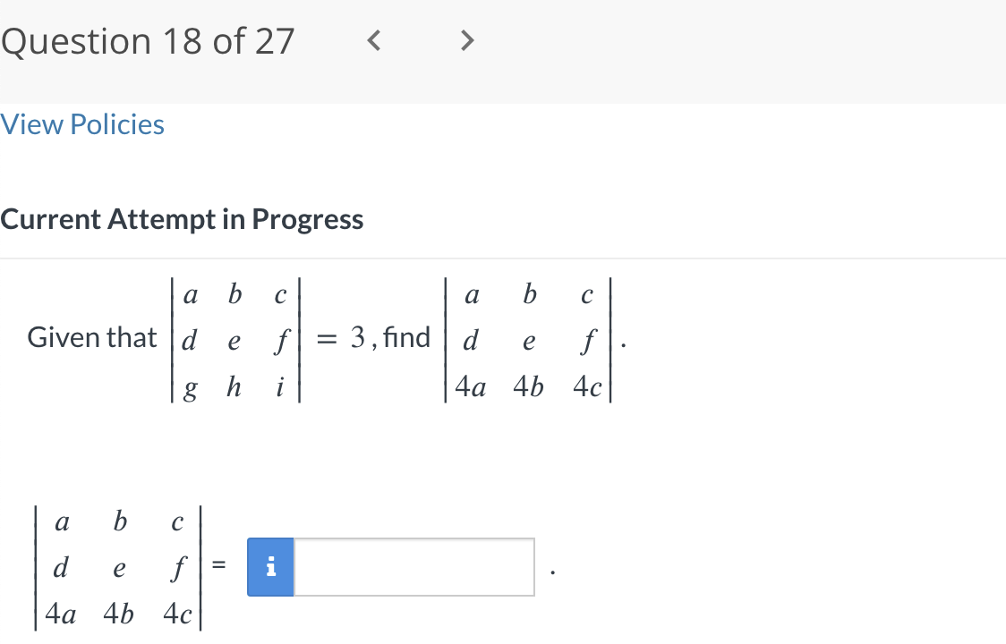Solved View PoliciesCurrent Attempt in ProgressGiven that | Chegg.com