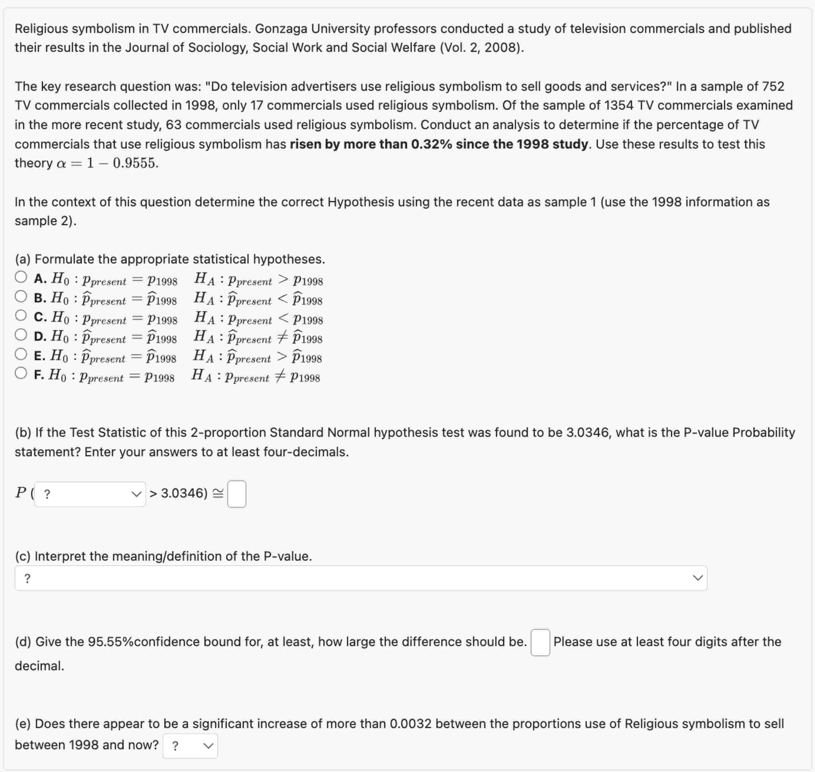 Solved Religious symbolism in TV ﻿commercials. Gonzaga | Chegg.com