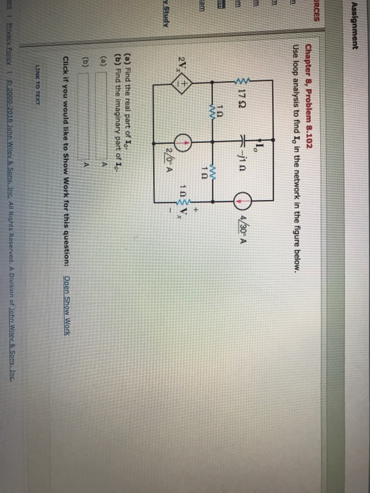 Solved Chapter 8, Problem 8.102 Use loop analysis to find Io | Chegg.com