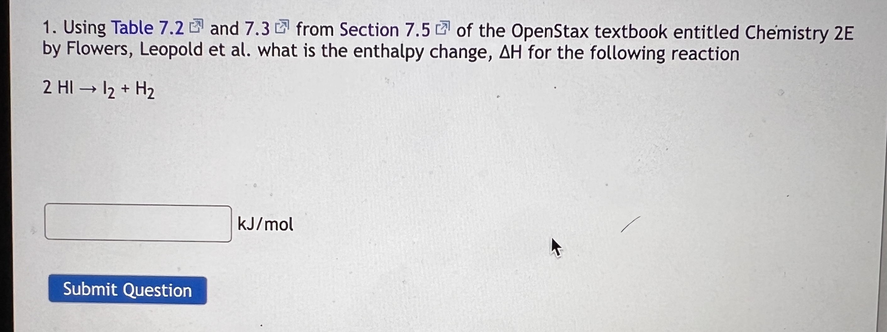 Solved 1. Using Table 7.2 and 7.3 죽 from Section 7.5 미 of | Chegg.com