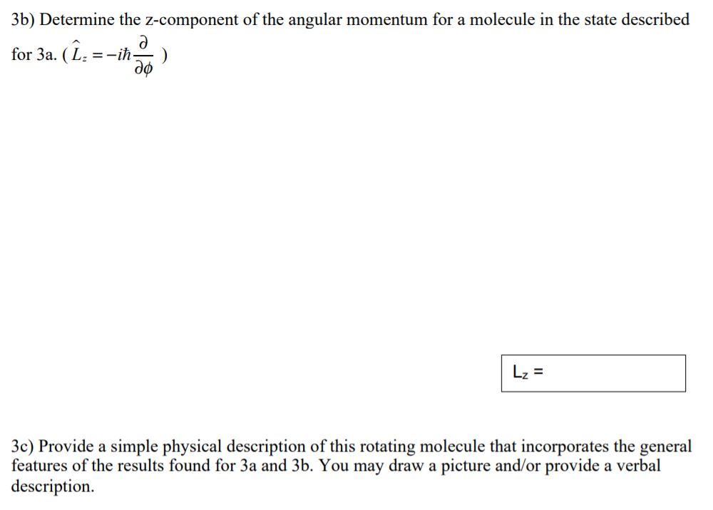 Solved 3. (30 points) A rotating diatomic molecule is in an | Chegg.com