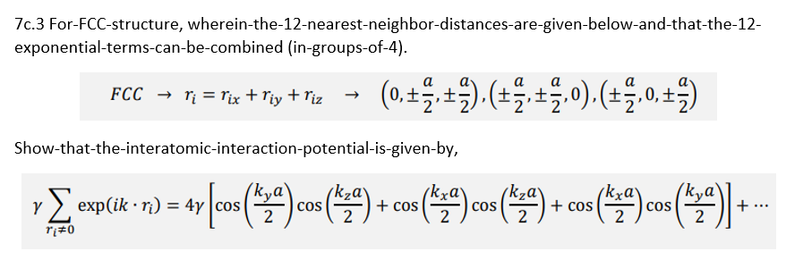 Solved 7c.3 For-FCC-structure, | Chegg.com