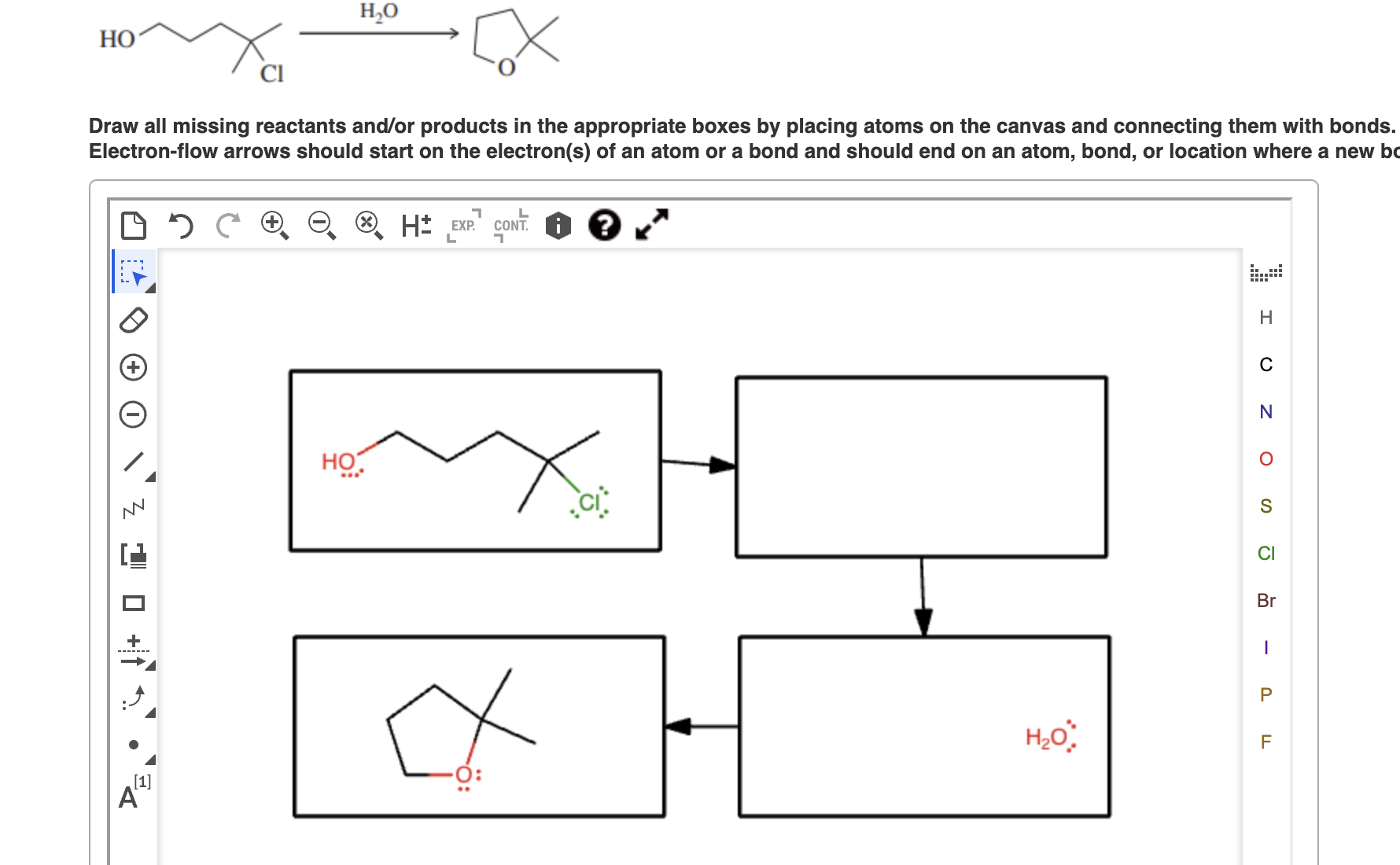 Draw all missing reactants and/or products in the | Chegg.com