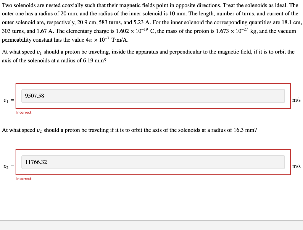 Solved Two solenoids are nested coaxially such that their | Chegg.com