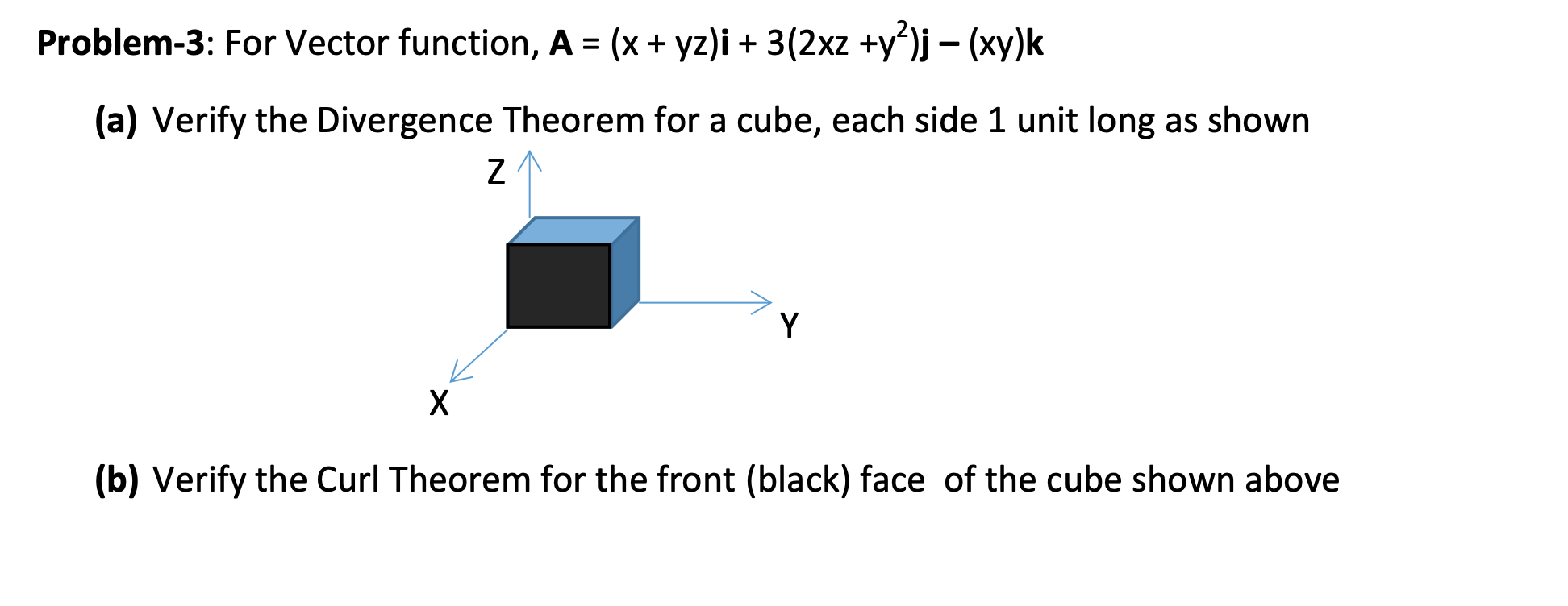 Solved Problem-3: For Vector function, | Chegg.com