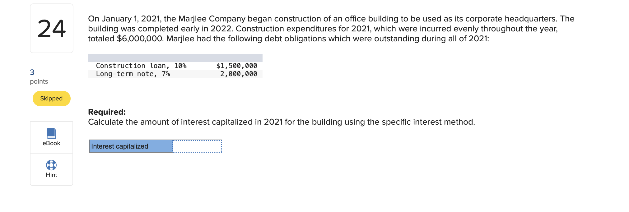 Solved 24 On January 1, 2021, the Marjlee Company began | Chegg.com