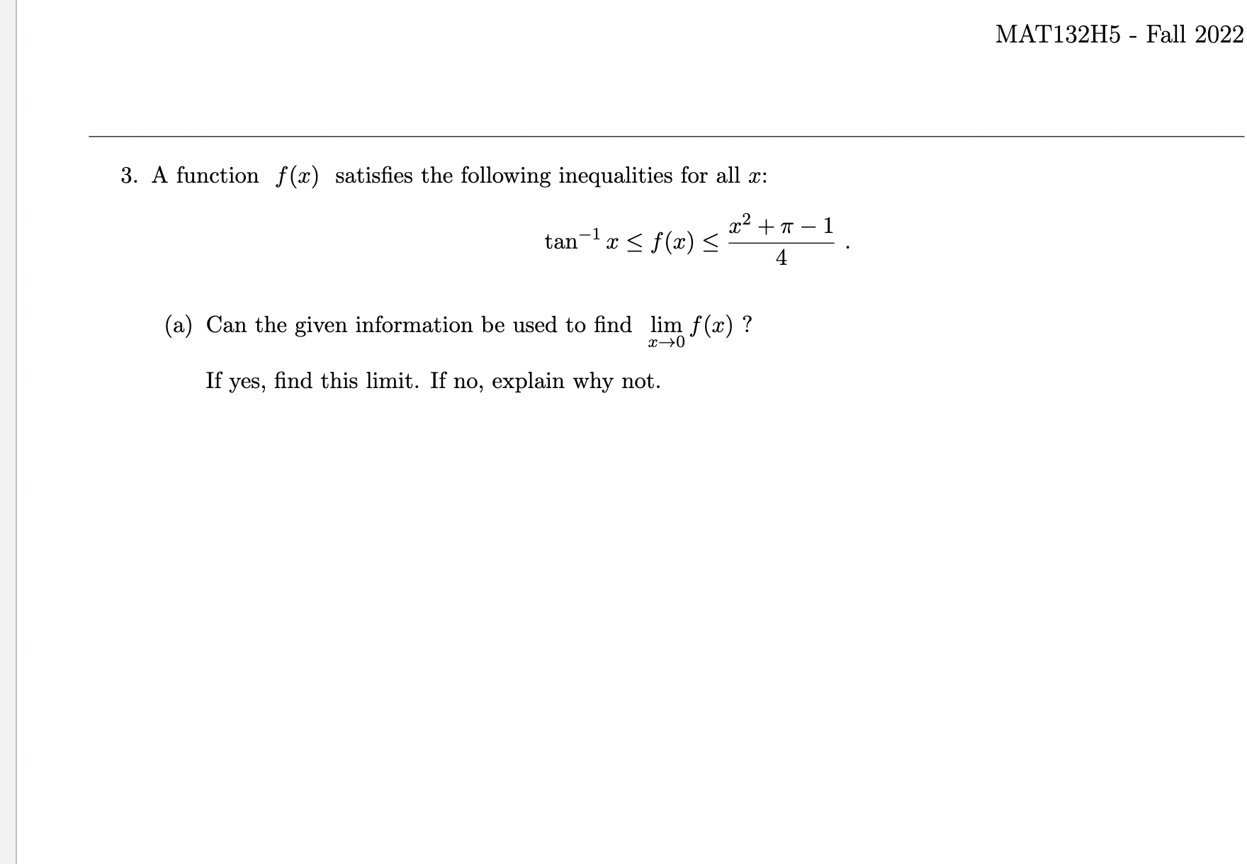 Solved A function f(x) ﻿satisfies the following inequalities | Chegg.com