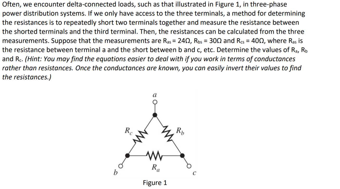 Solved Often, we encounter delta-connected loads, such as | Chegg.com