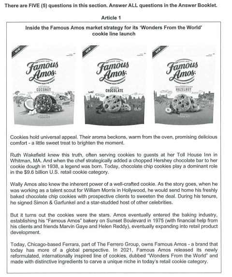 Solved There are FIVE (5) questions in this section. Answer | Chegg.com