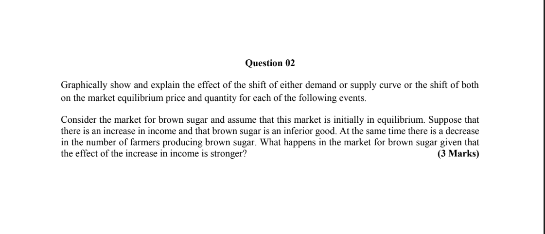 Solved Question 02 Graphically show and explain the effect | Chegg.com