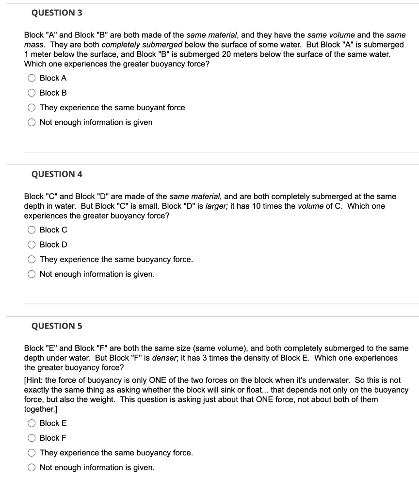 Solved Block "A" and Block "B" are both made of the same | Chegg.com