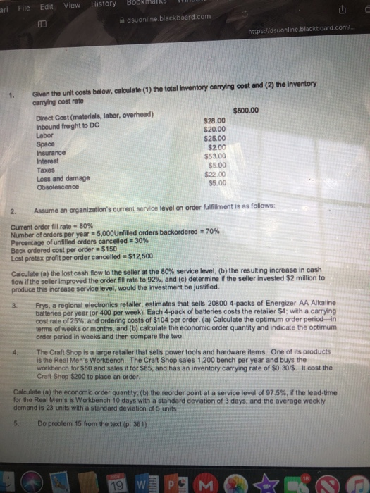 Solved ari File Edit View History BooRInarks | Chegg.com