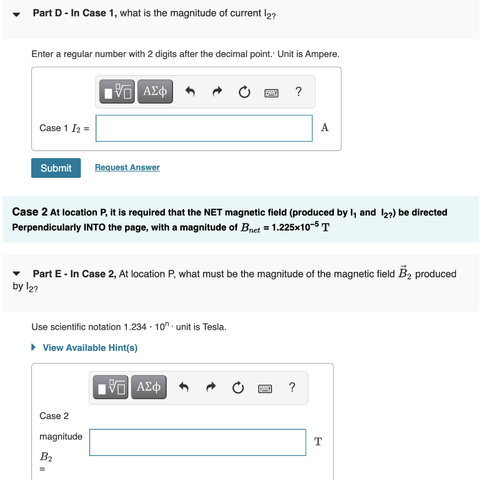 Solved RHR 2 For Straight Current and Current Loop | Chegg.com