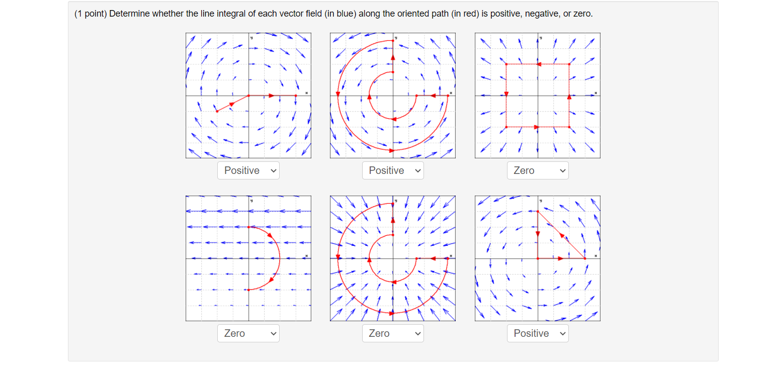 Solved (1 point) Determine whether the line integral of each | Chegg.com Solved (1 point) Determine whether the line integral of each | Chegg.com