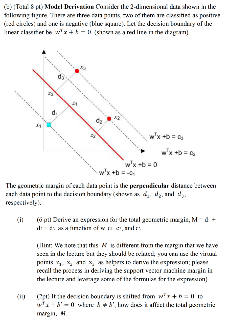 Solved 4 (Total 14pt) SVM (a) (Total 8 pt) Quick Questions | Chegg.com Solved 4 (Total 14pt) SVM (a) (Total 8 pt) Quick Questions | Chegg.com