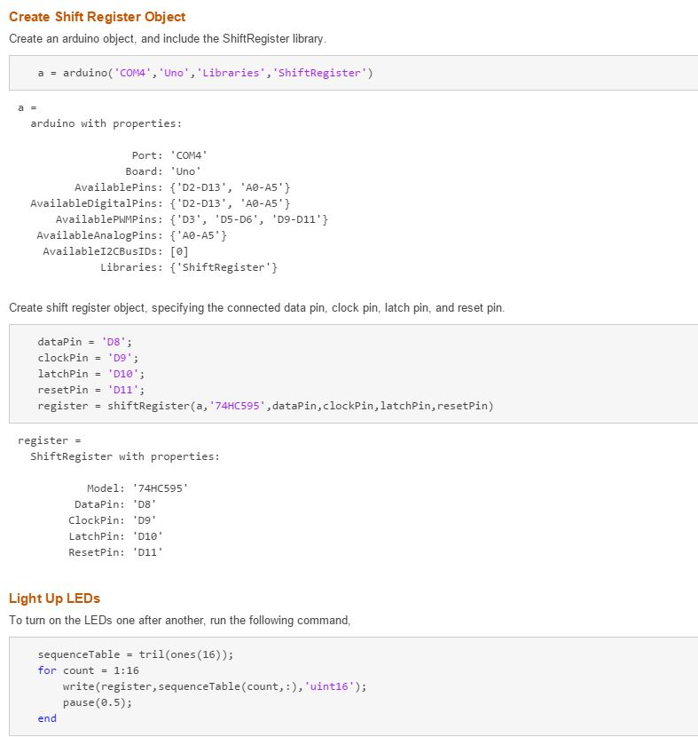 Control LEDs with 74HC595 Shift Register using | Chegg.com