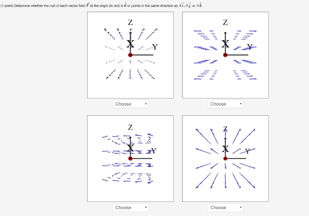 Solved (1 point) Determine whether the curl of each vector | Chegg.com