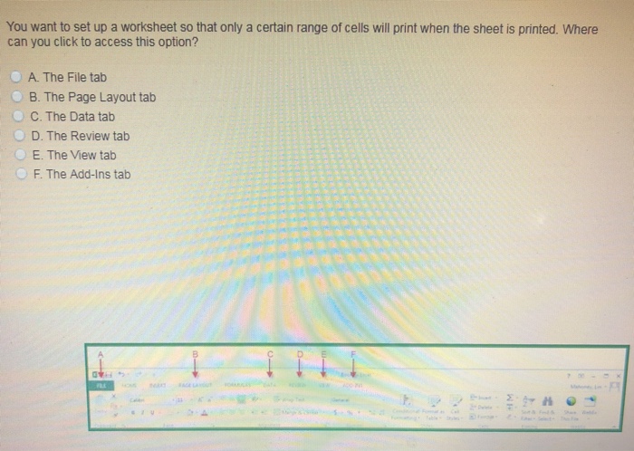 Solved You want to set up a worksheet so that only a certain | Chegg.com