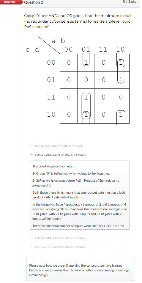 Solved Solve this, the hints are given, it got wrong in the | Chegg.com