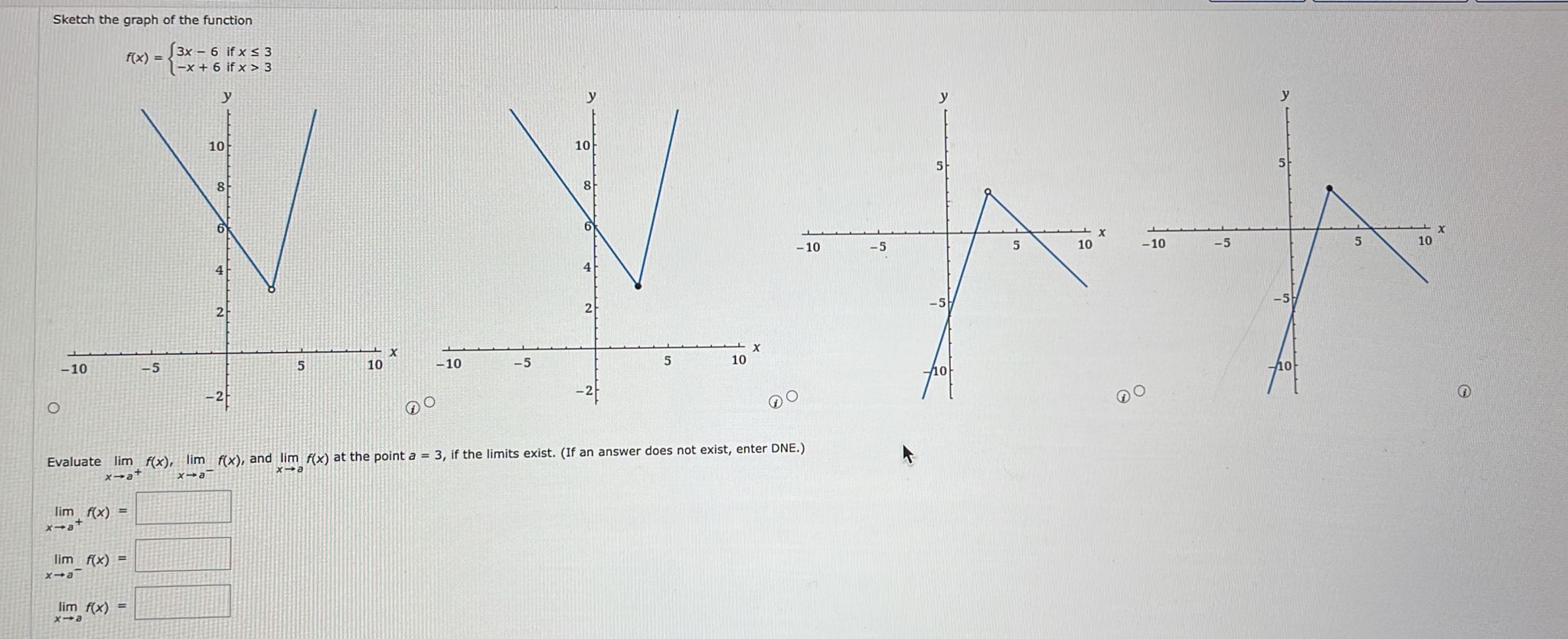 Solved Sketch the graph of the function f(x)={3x−6 if | Chegg.com