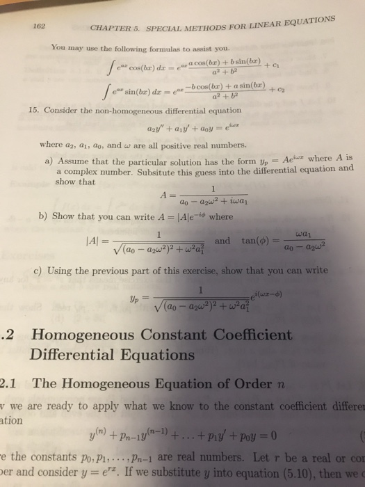 Solved 162 CHAPTER 5. SPECIAL METHODS FOR LINEAR EQUATIONS | Chegg.com