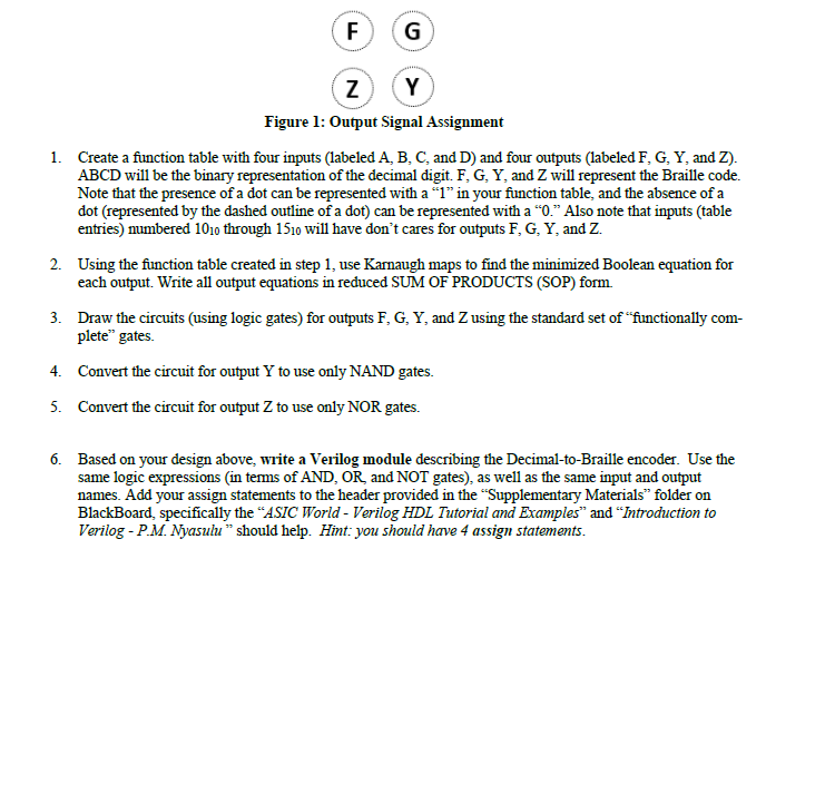 Solved F G (Z Y Figure 1: Output Signal Assignment 1. Create | Chegg.com