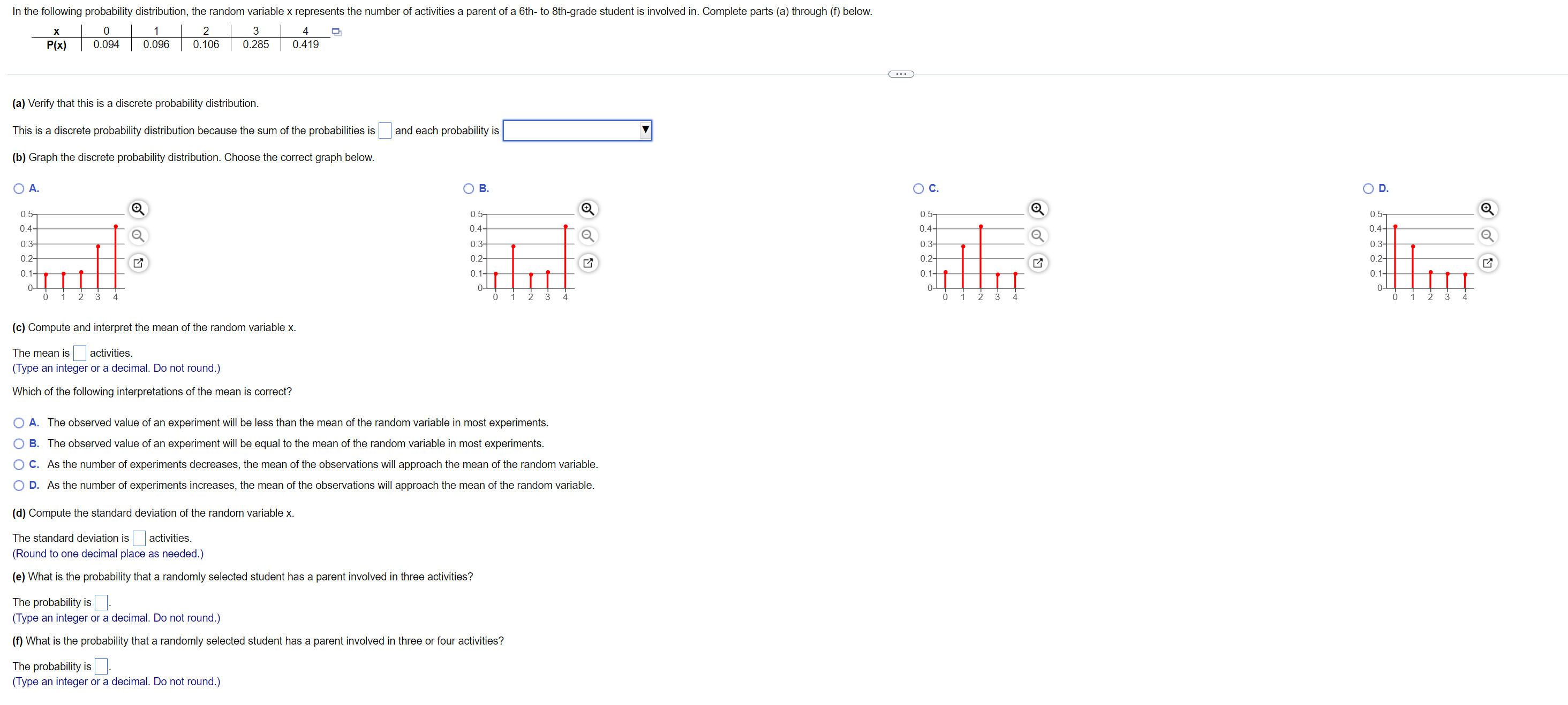 Solved (a) Verify that this is a discrete probability | Chegg.com