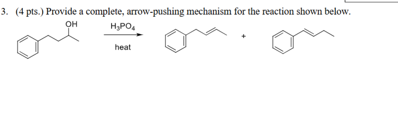 Solved 3. (4 ﻿pts.) ﻿Provide a complete, arrow-pushing | Chegg.com