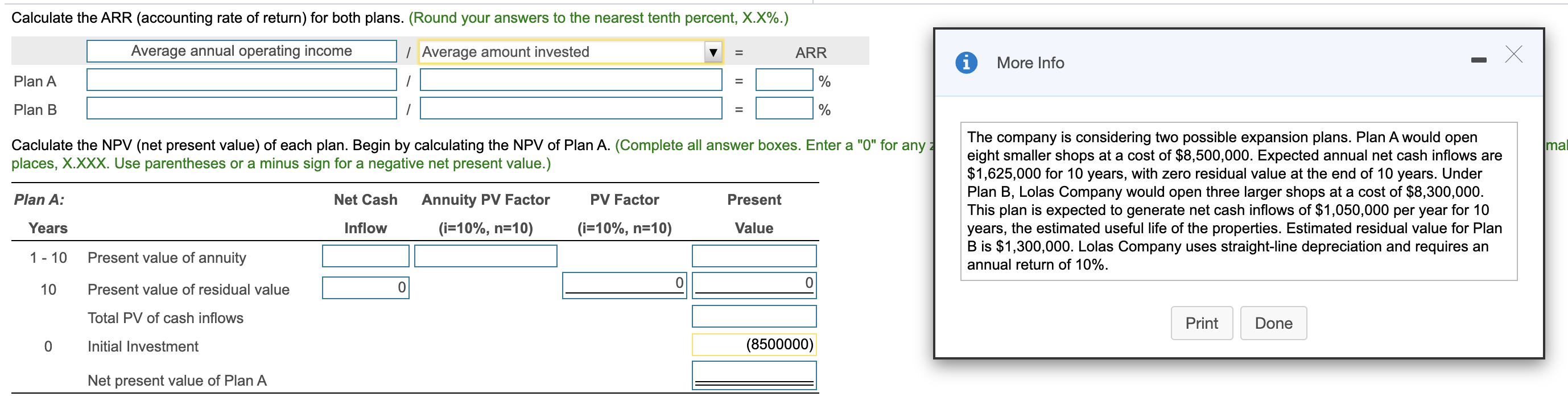 Solved Calculate The Arr Accounting Rate Of Return For