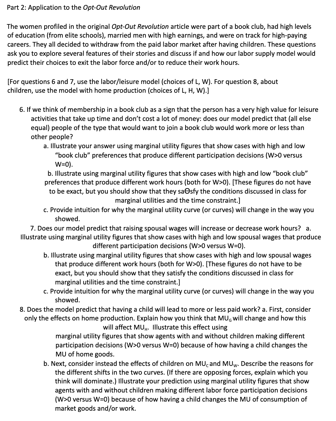 Solved Part 2: Application to the Opt-Out Revolution The | Chegg.com