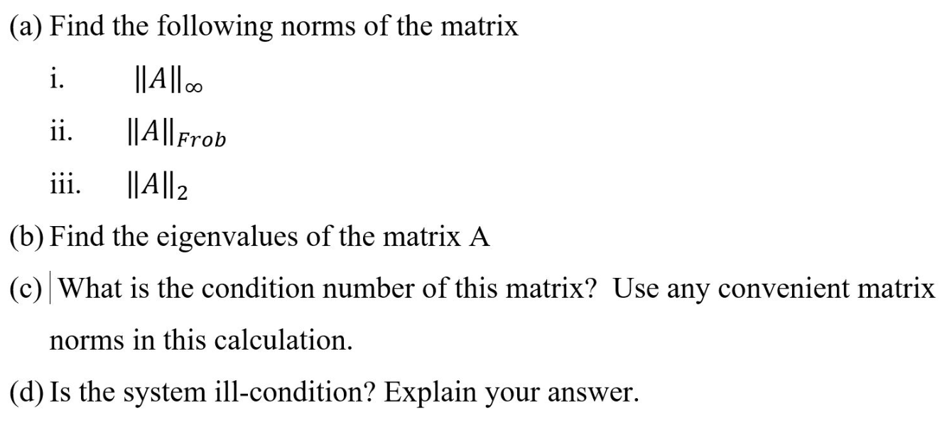 Solved Considered the following 3×3 matrix: | Chegg.com