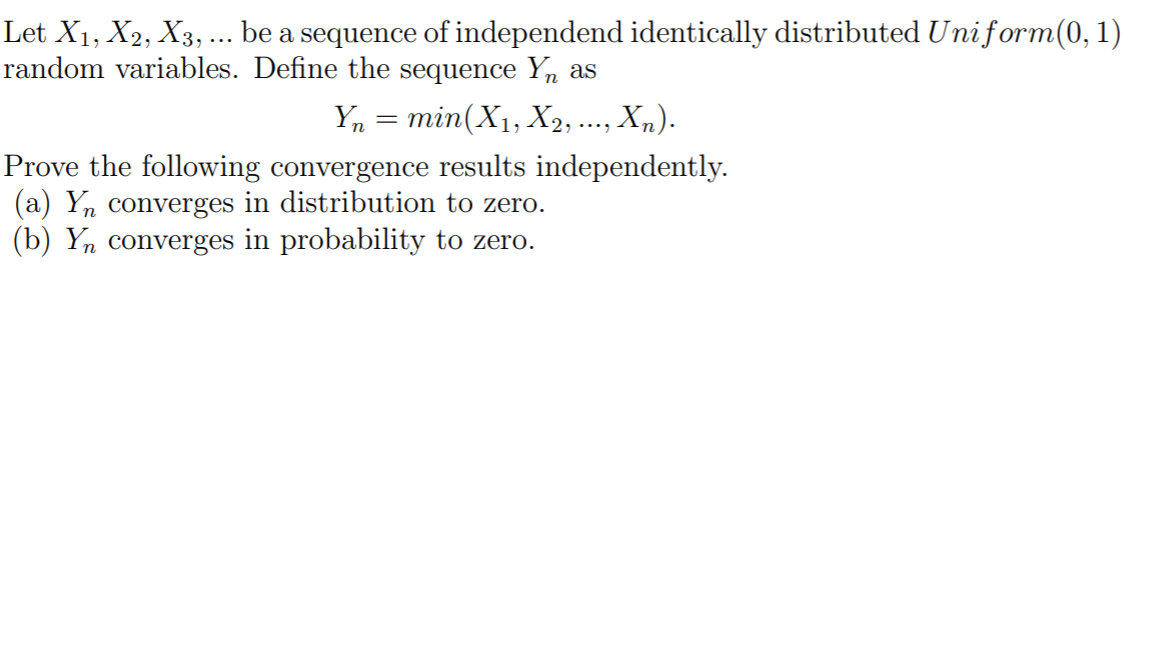 Solved Let X1, X2, X3, ... be a sequence of independend | Chegg.com