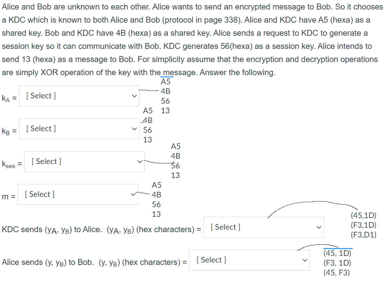 Solved Alice and Bob are unknown to each other. Alice wants | Chegg.com