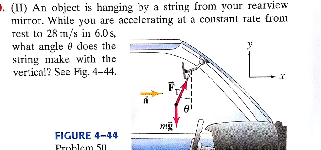 Solved . (II) An object is hanging by a string from your | Chegg.com Solved . (II) An object is hanging by a string from your | Chegg.com