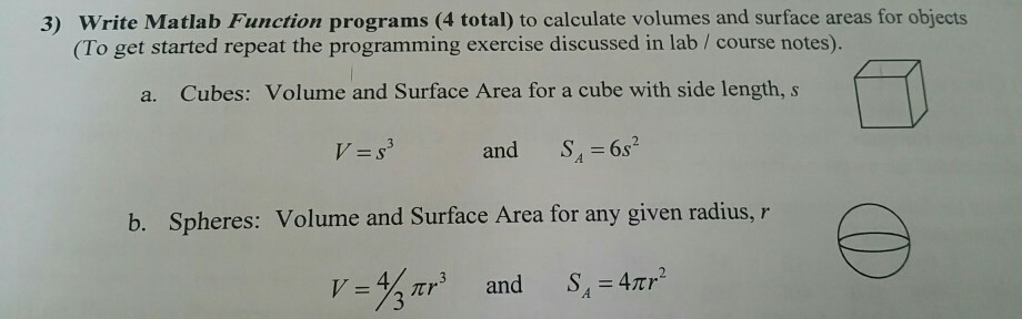 Solved 3) Write Matlab Function programs (4 total) to | Chegg.com