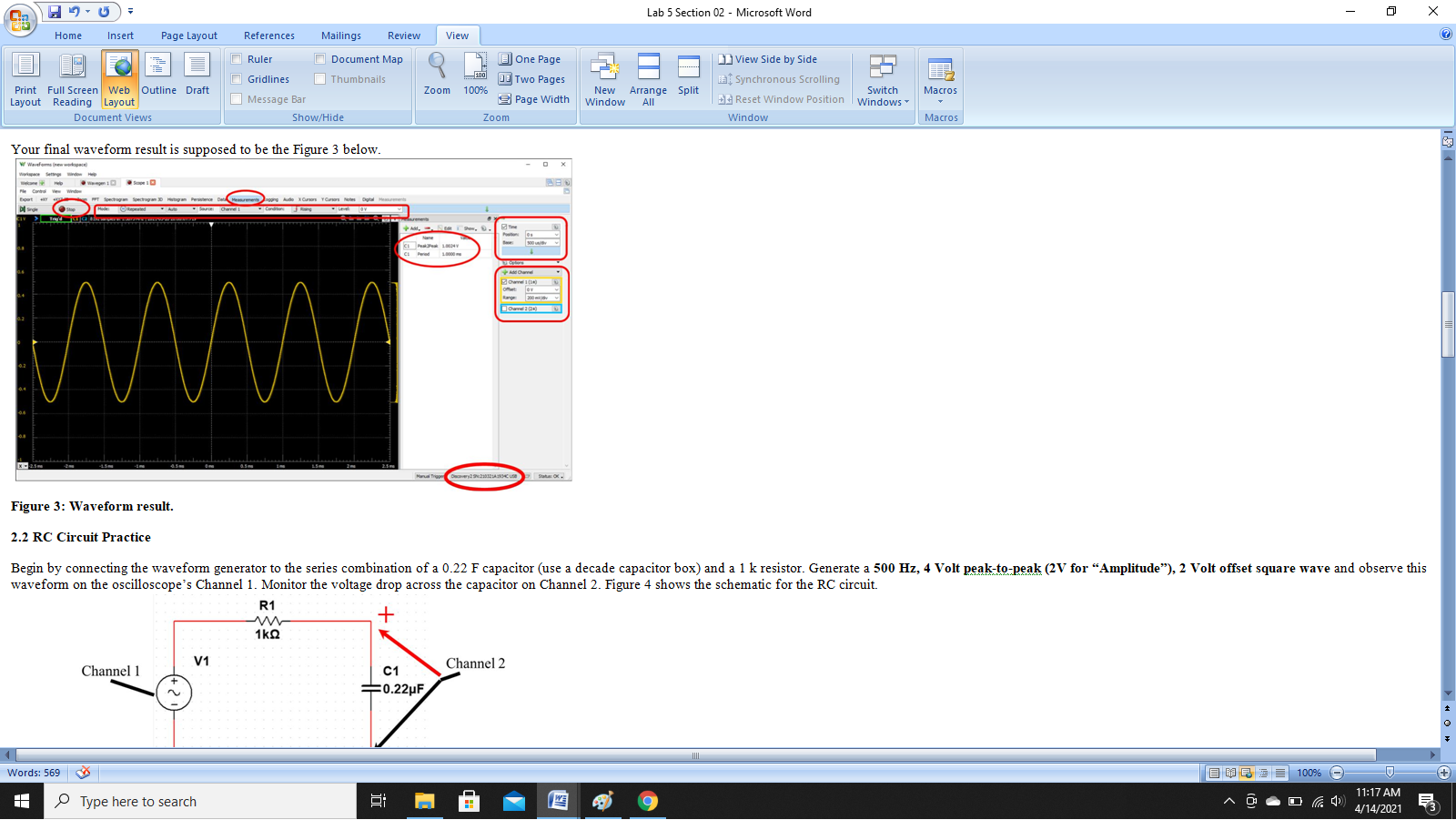 Solved - Lab 5 Section 02 - Microsoft Word х Cla Home Insert | Chegg.com