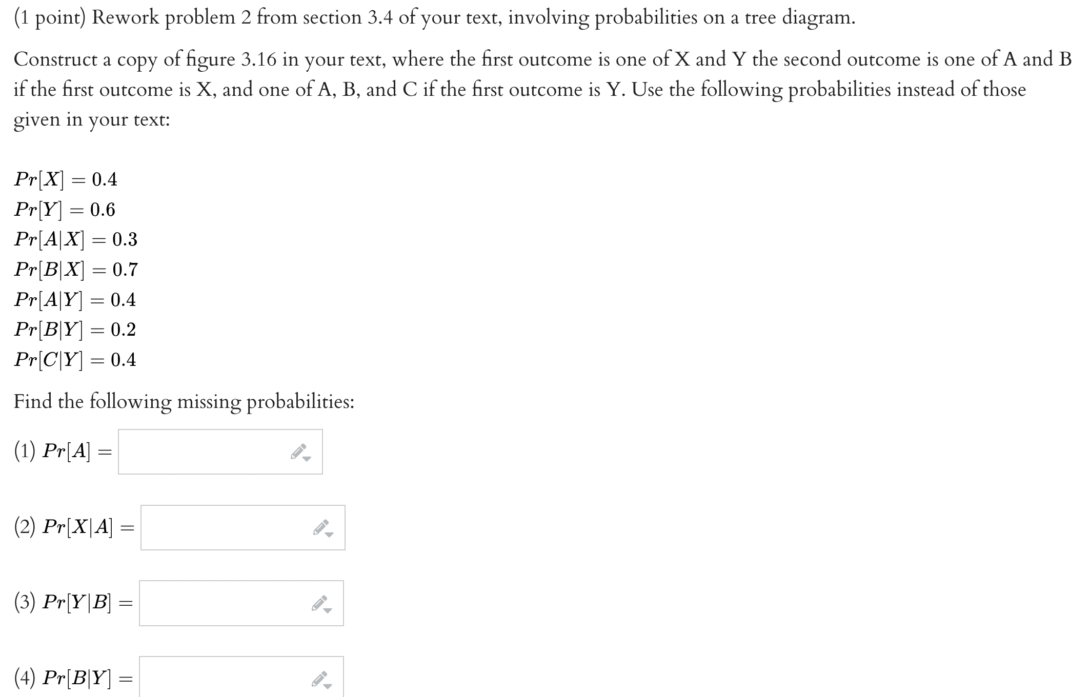 Solved 1 Point Rework Problem 2 From Section 3 4 Of Your