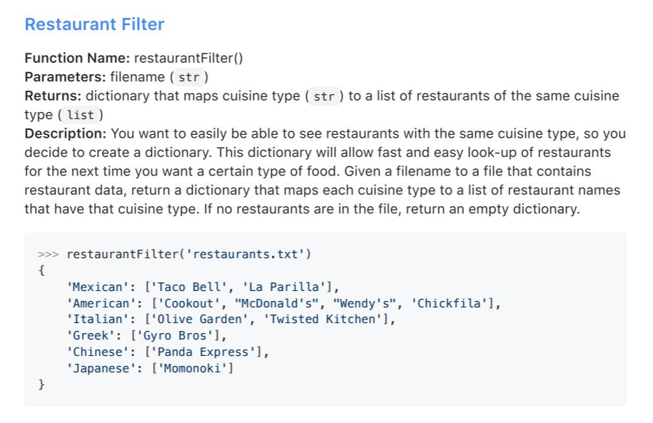 Solved For the Part 1 File I/O functions, the .txt file | Chegg.com