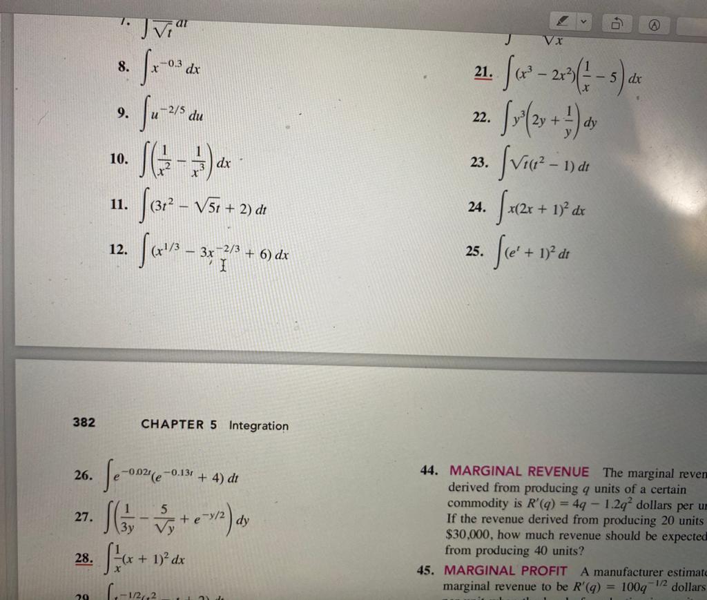 Solved In Exercises 1 through 30, find the indicated | Chegg.com