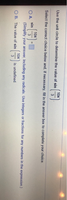 Solved Use the unit circle to determine the value of sin 1-1 | Chegg.com