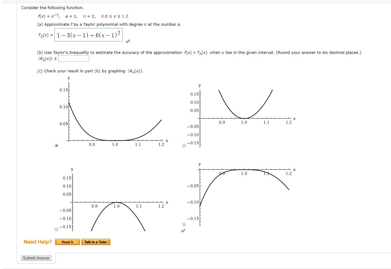 Solved Consider the following function. f(x) = x-3, a = 1, n | Chegg.com