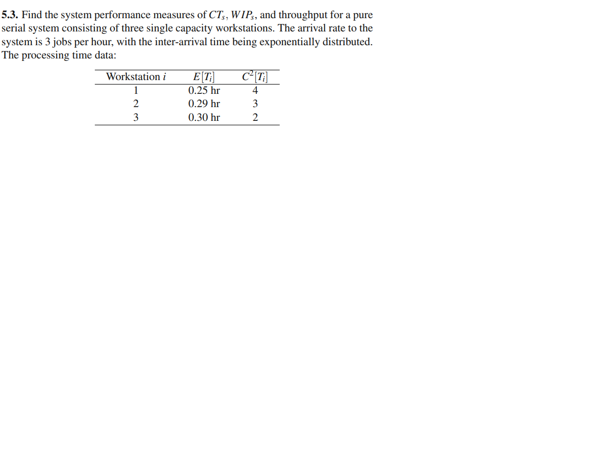 Solved please solve this5.3. ﻿Find the system performance | Chegg.com