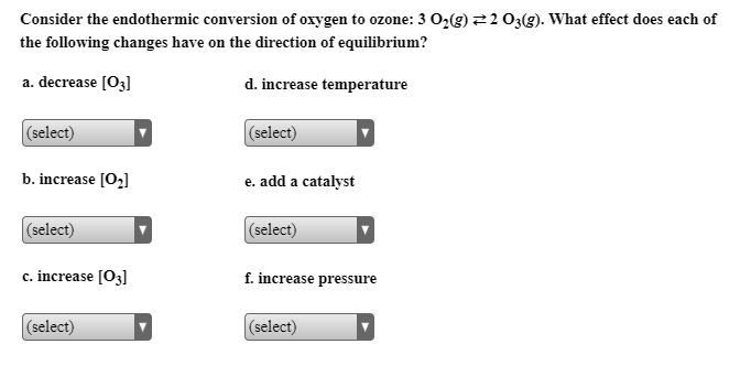 Solved Consider the endothermic conversion of oxygen to | Chegg.com