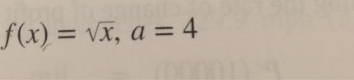 Solved For the following functions y f(x), find f (a) using | Chegg.com