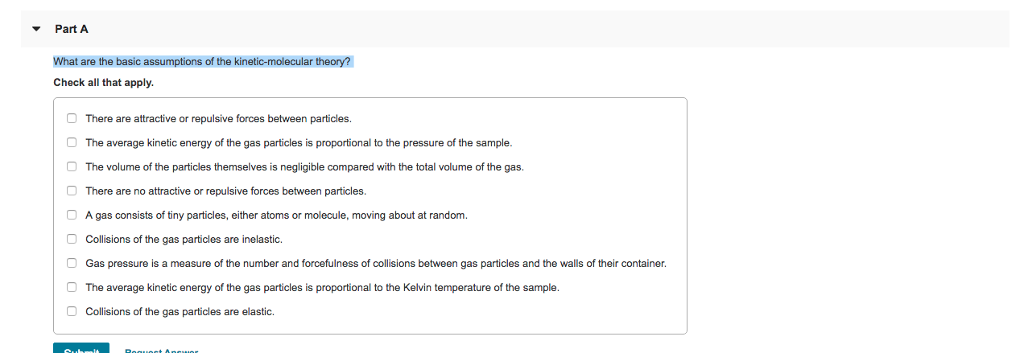 Solved Part A What are the basic assumptions of the | Chegg.com